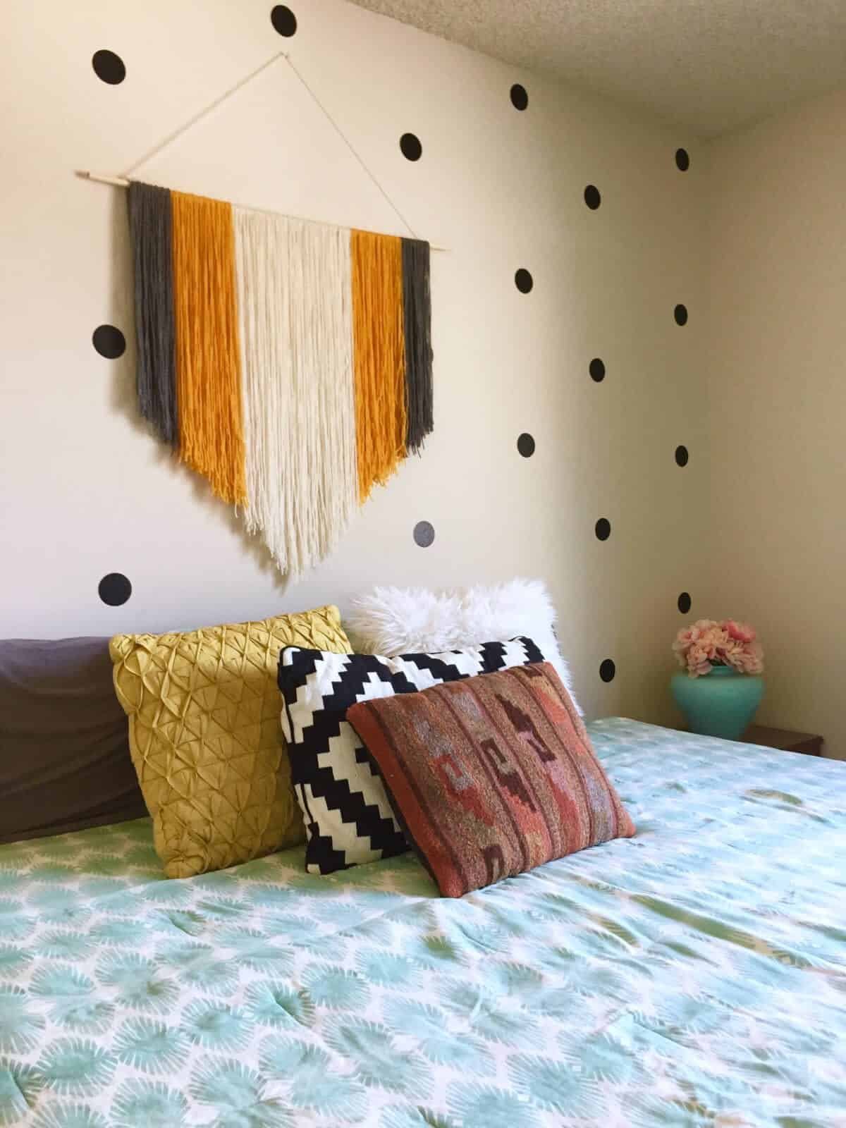 Modern DIY Polka Dot Wall