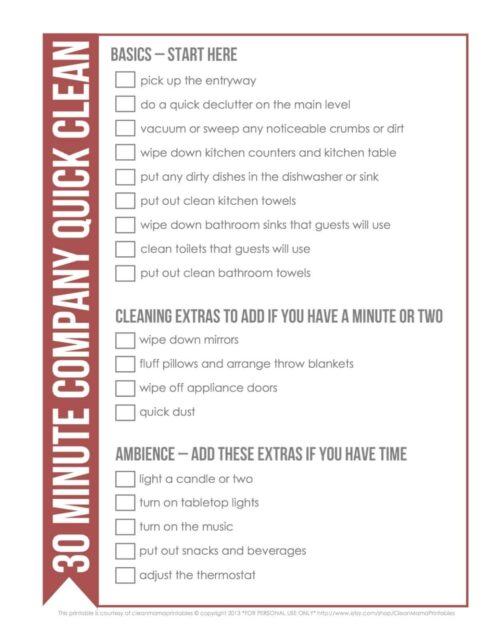 7 Printable Cleaning Schedules for Easy Home Organization