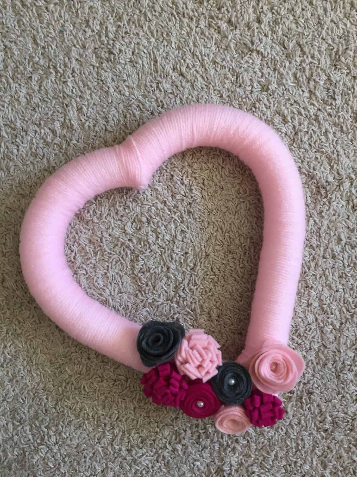 DIY Heart-Shaped Valentine's Day Wreath