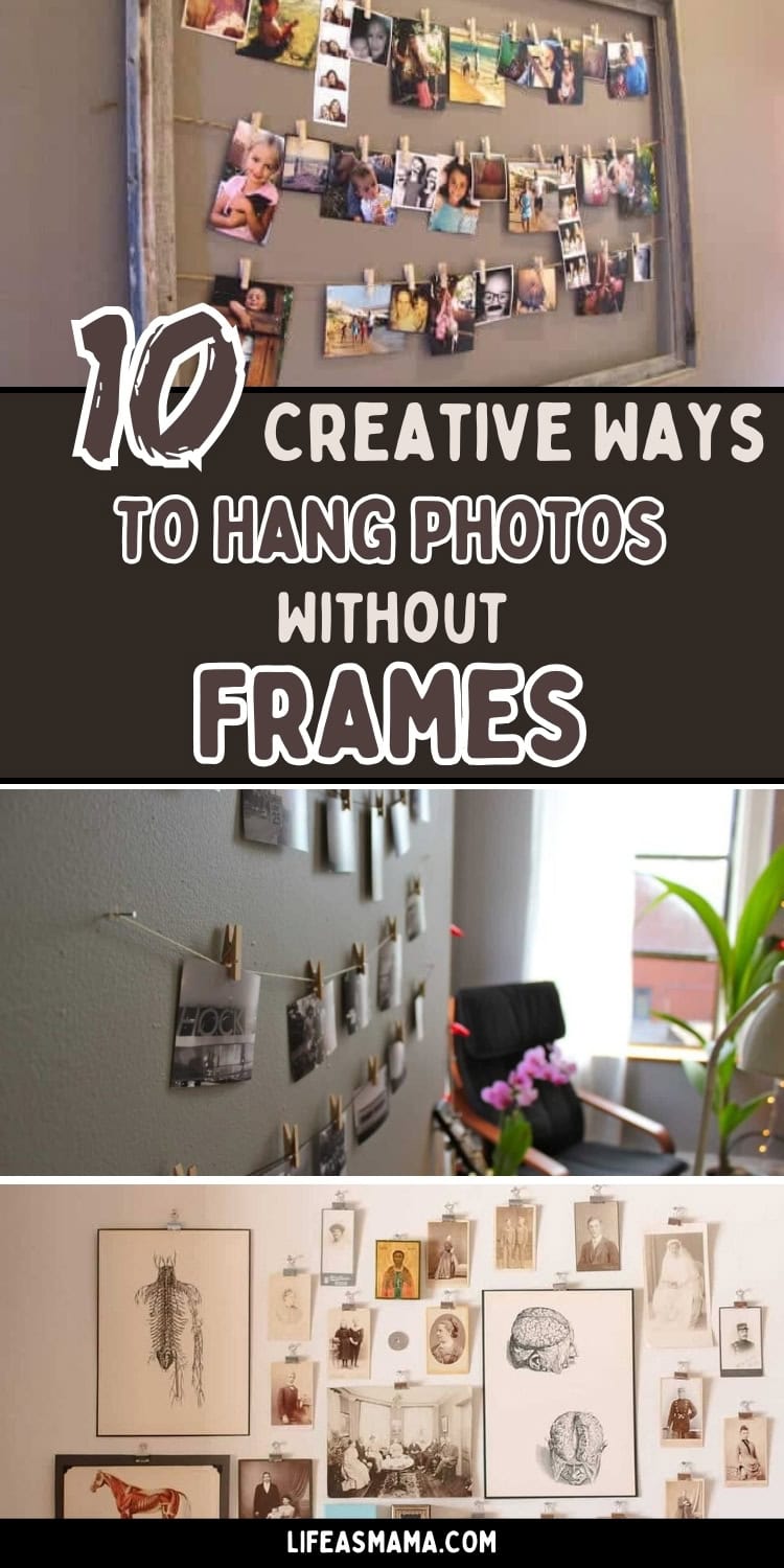 10 Creative Ways To Hang Photos Without Frames