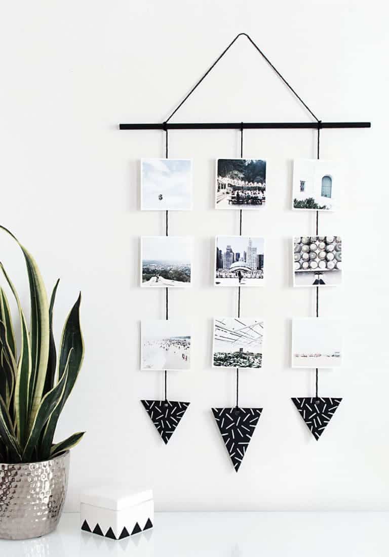 10 Creative Ways To Hang Photos Without Frames