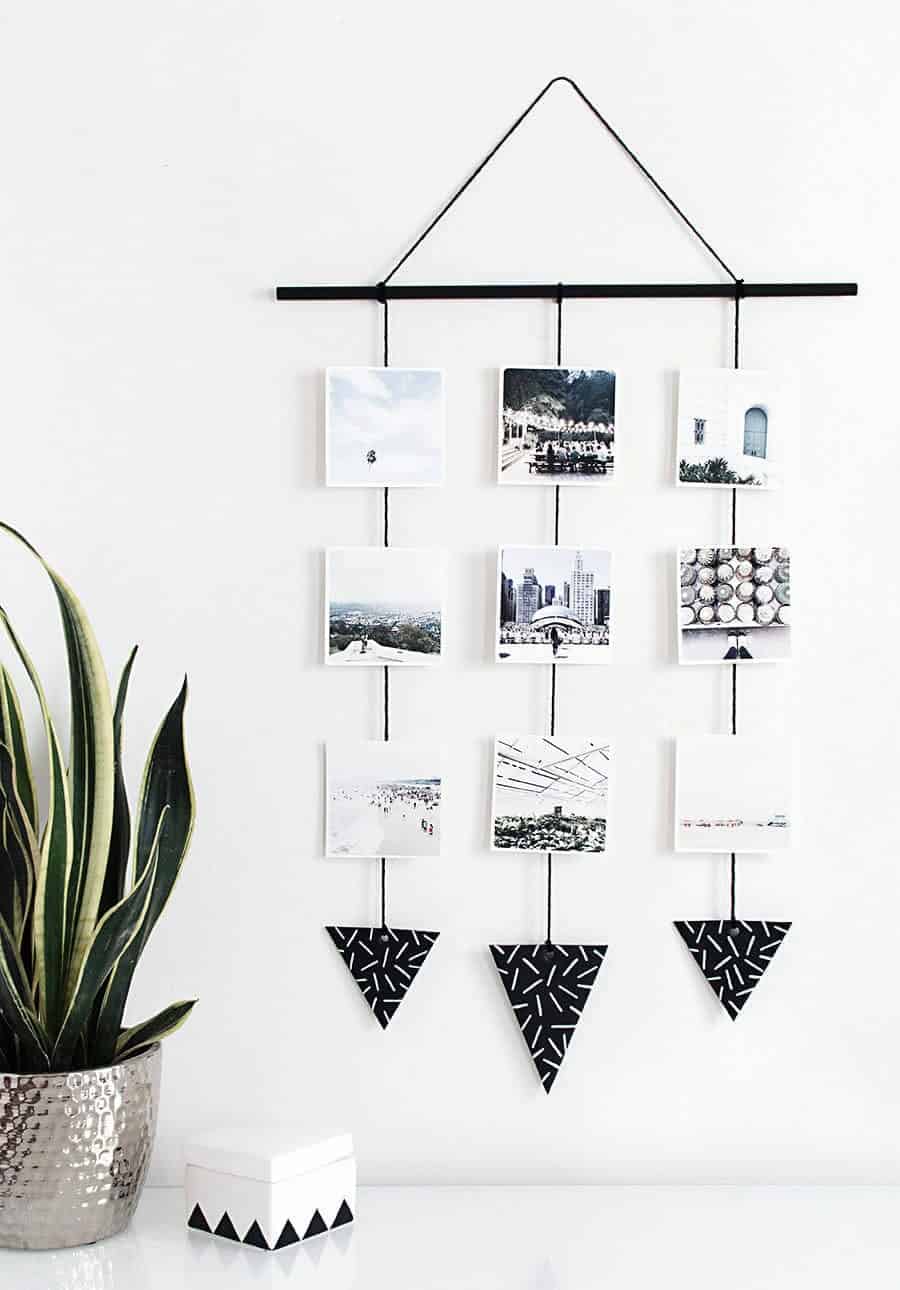 10 Creative Ways To Hang Photos Without Frames