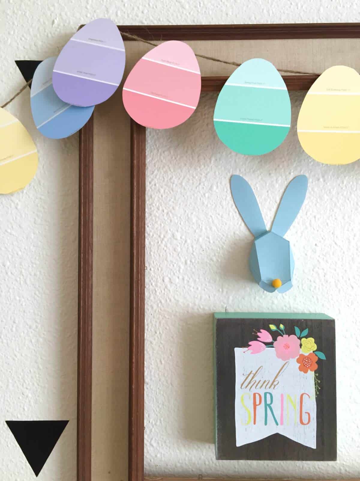 Completely FREE DIY Easter Garland
