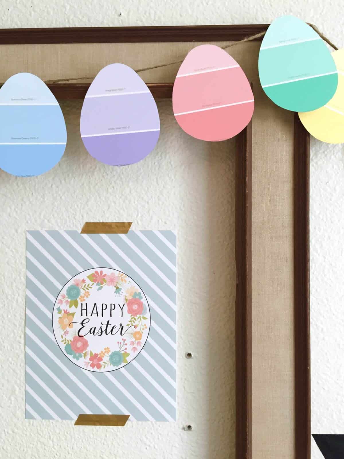 Completely FREE DIY Easter Garland