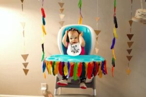 High Chair Decoration Ideas for 1st Birthday Parties