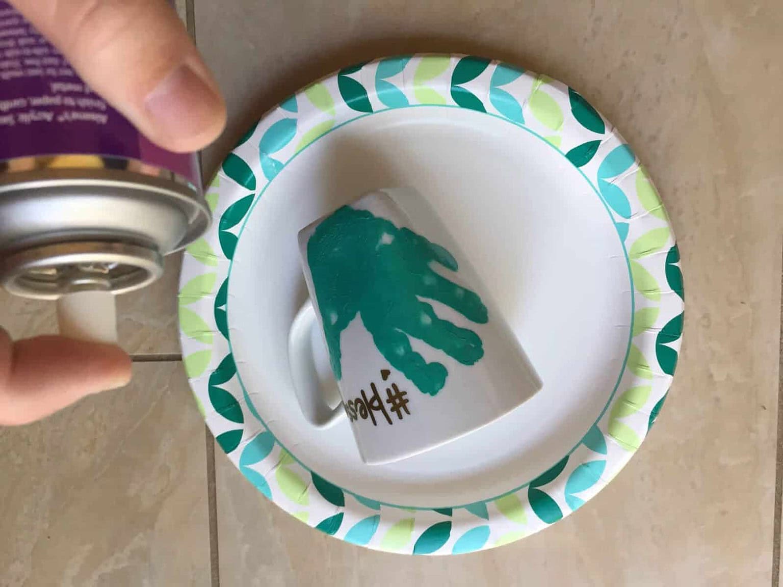 DIY Handprint Mug