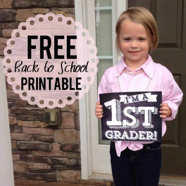 8 First Day Of School Photo Printables