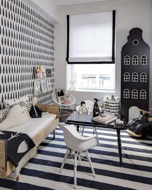 7 Stylish Monochrome Kids Rooms That Spark Joy